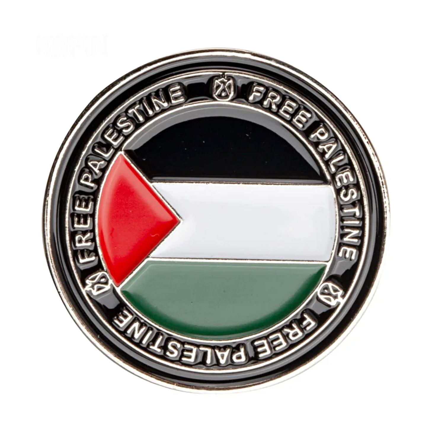 Free Palestine Flag Lapel Pin