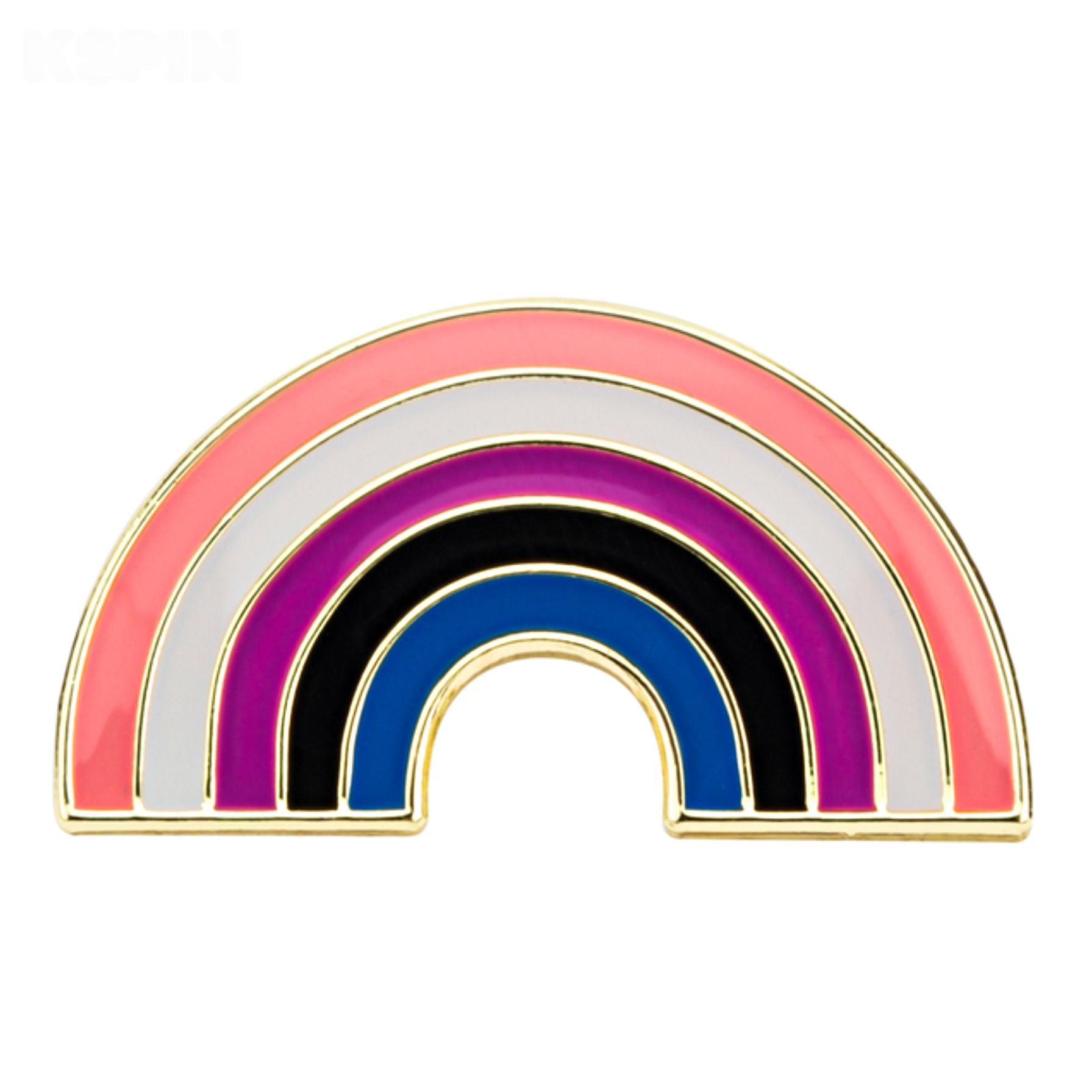 Genderfluid Pride Flag Rainbow Lapel Pin