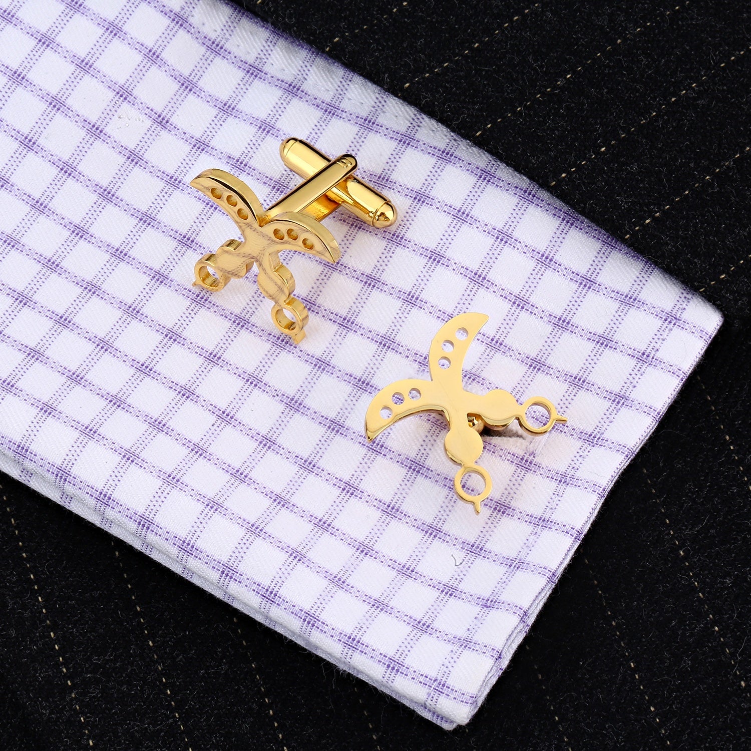 Akofena Adinkra Ghanaian Symbols Cufflinks