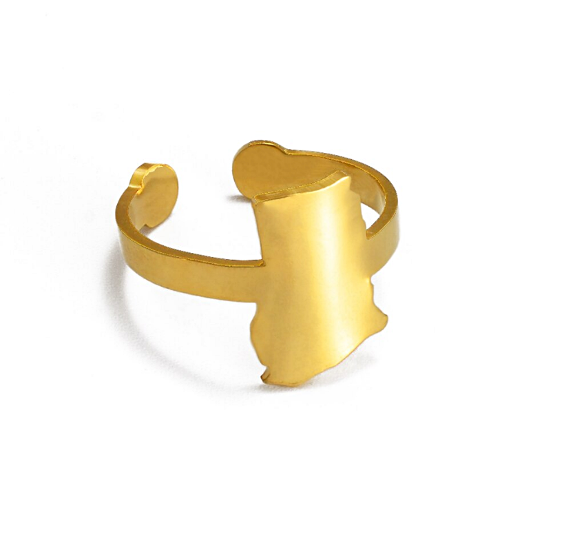 Ghana Map Ring
